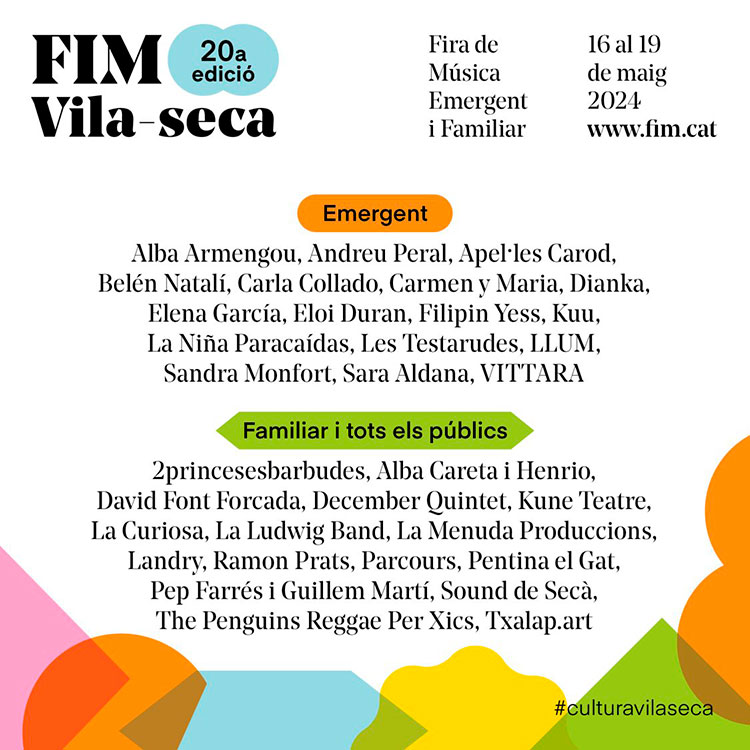 FIM VILA-SECA Festival - Cartel y entradas para el festival FIM VILA-SECA Festival