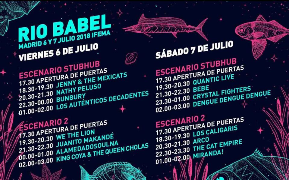 El Festival Río Babel desvela los horarios de su segunda edición