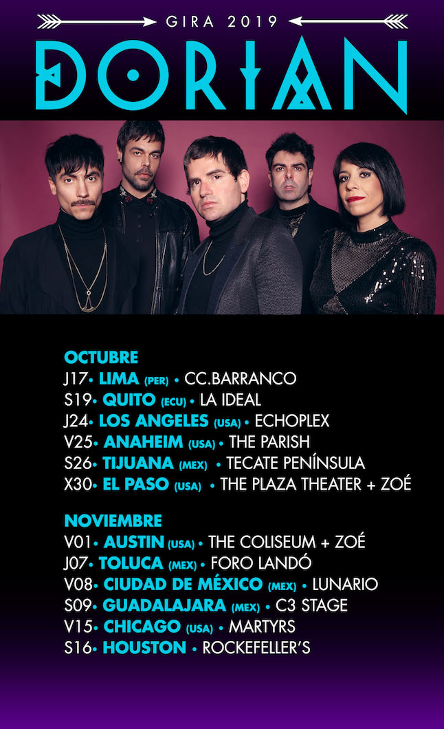 Dorian llevan su gira a Estados Unidos y Latinoamérica