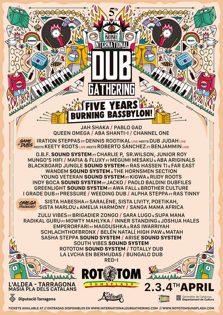 El International Dub Gathering anuncia su cartel completo (2020)