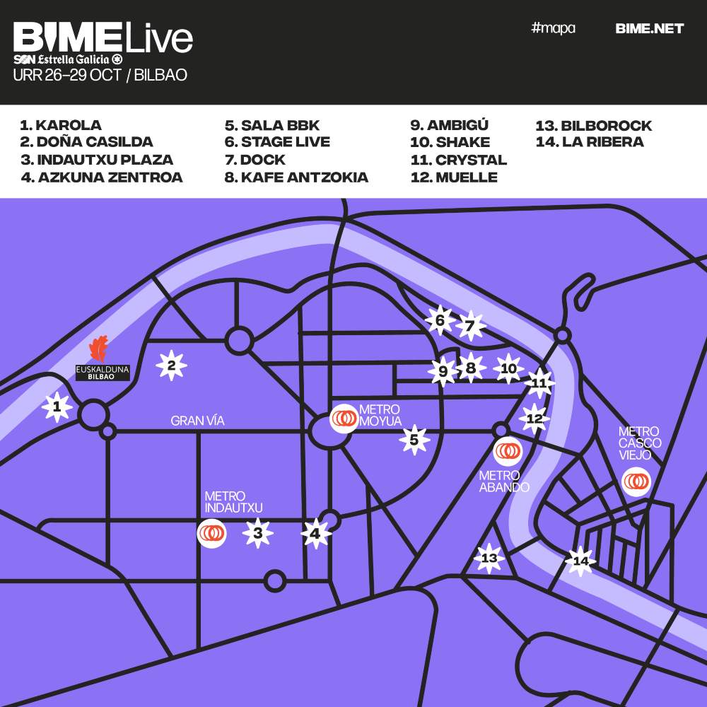 BIME inunda de música Bilbao con más de 60 conciertos gratuitos