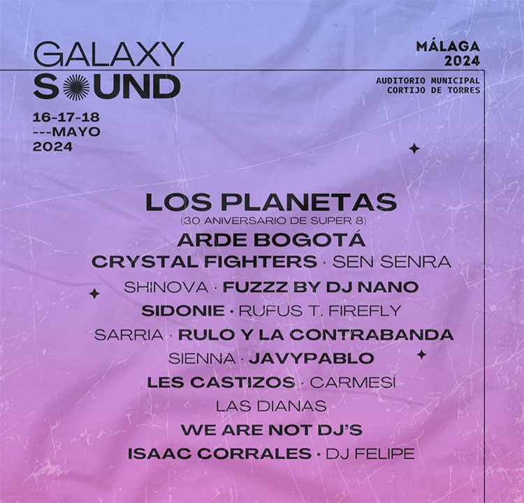 Galaxy Sound - Cartel y entradas para el festival Galaxy Sound