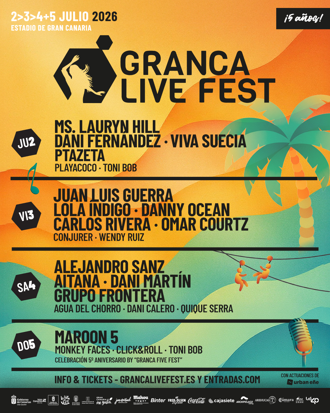Granca Live Fest - Cartel y entradas para el festival Granca Live Fest